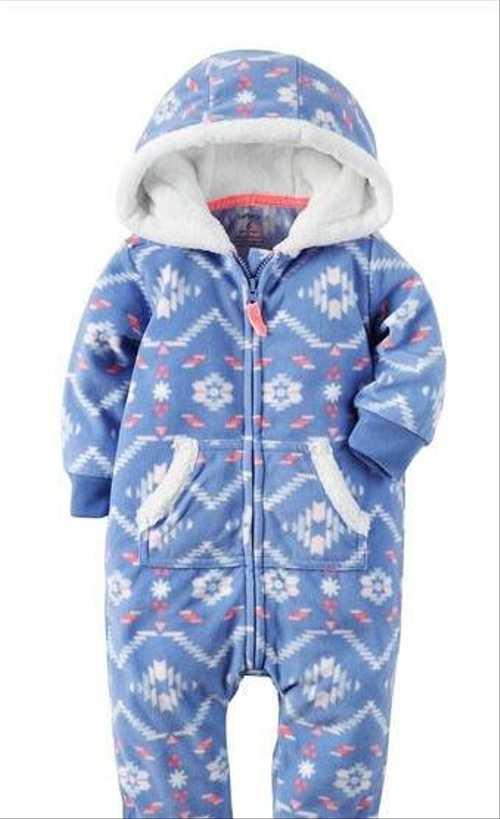 Новый флисовый комбинезон Carters (Картерс) США