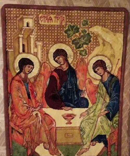 Икона ковёр Святая Троица