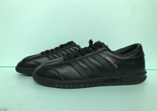 Кроссовки Adidas Hamburg leather Black 45 р-р