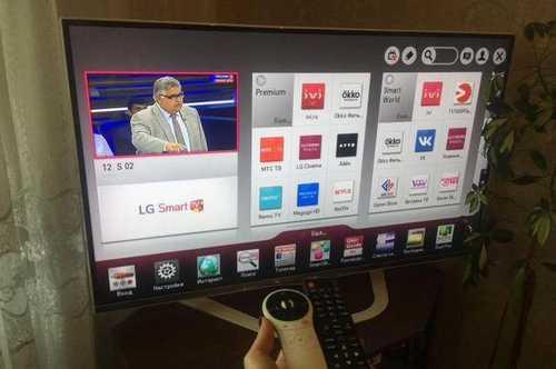 LG 42LA667V тонкий стальной Smart TV Wi-Fi 120см