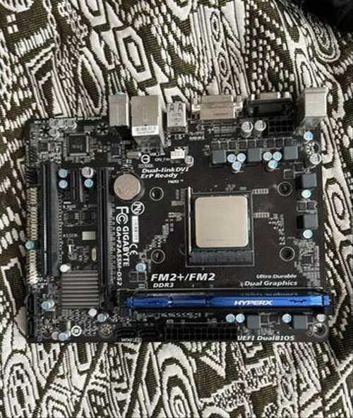 Сборка gigabyte GA-F2A55M+AMD A107850k + озу Hyper