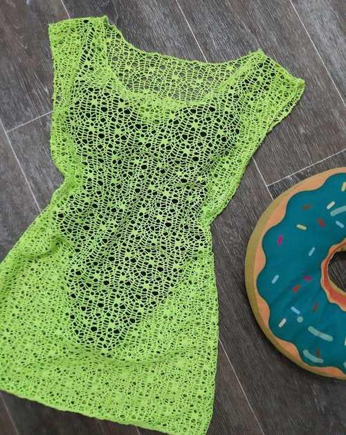 Платье-сетка 46-52 и пляжная сумка