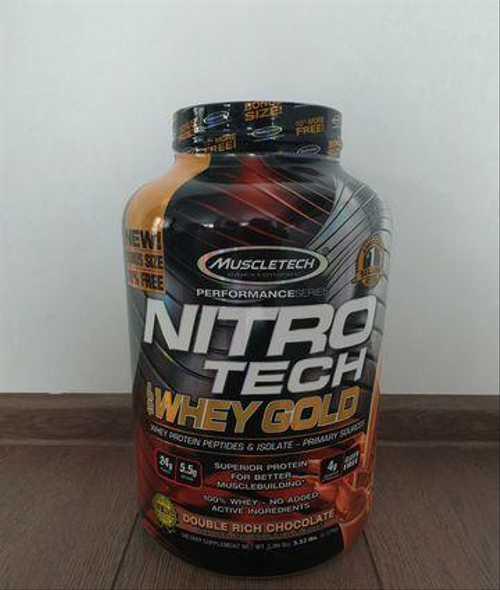 Протеин изолят MuscleTech Nitro Tech Whey Gold