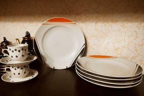 Набор столовой посуды СССР,тарелки Барановка