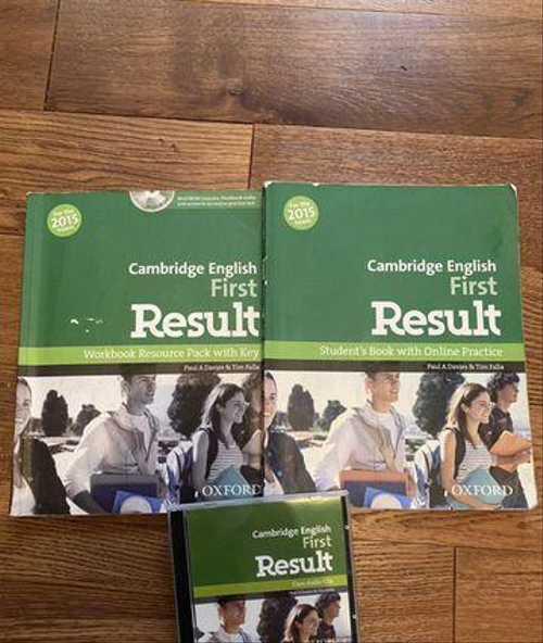 Cambridge English first result учебник