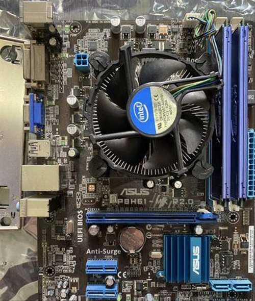 Asus P8H61-MX R2.0 lga1155+G2020+4gb ram