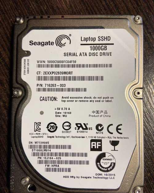 Гибридный диск (sshd) Seagate 1 TB ST1000LM014