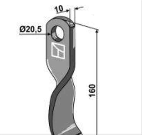 Молоток (нож, резец) для косилки Bruni