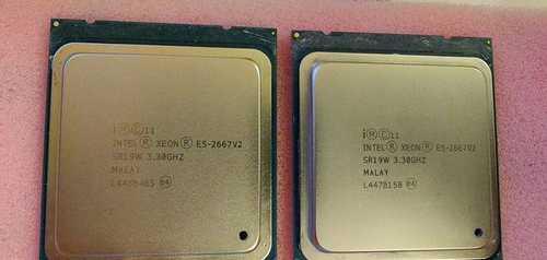 Пара процессоров Intel Xeon E5-2667 v2