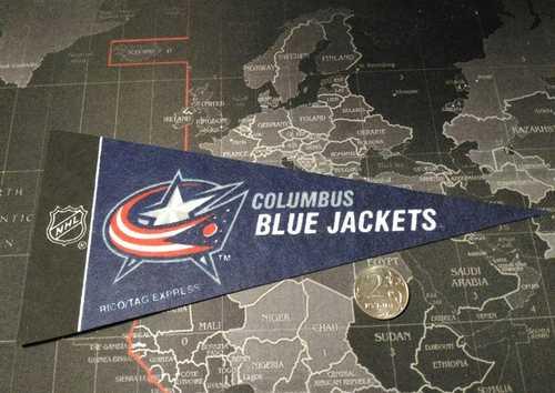 Мини вымпел хоккейный NHL Columbus Blue Jackets