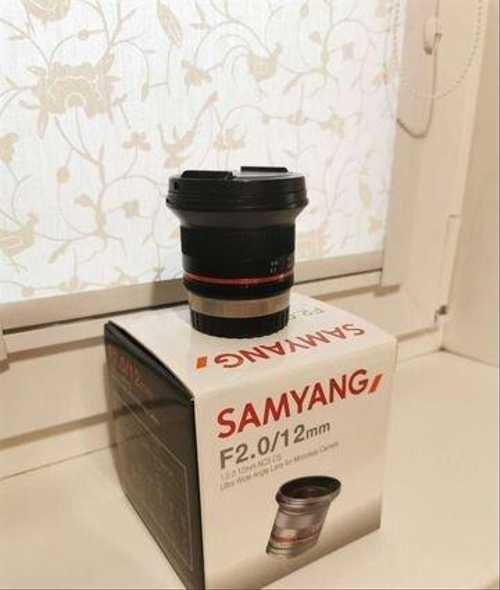 Объектив Samyang 12mm f2.0 для fujifilm x-mount
