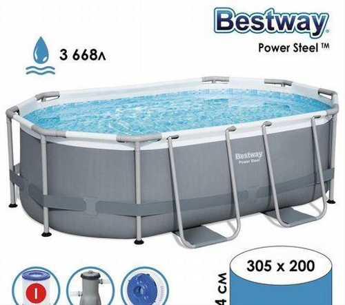 Бассейн каркасный Bestway Power Steel 305 x 200 x