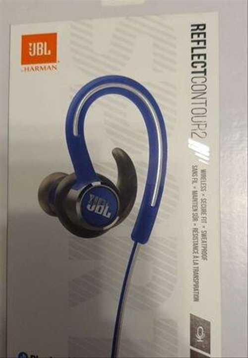 Беспроводные наушники jbl reflect contour blue