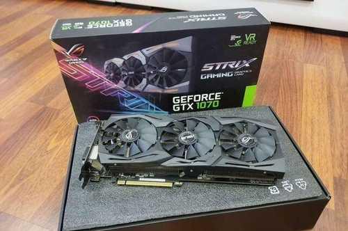 Видеокарта asus strix GTX 1070 8GB