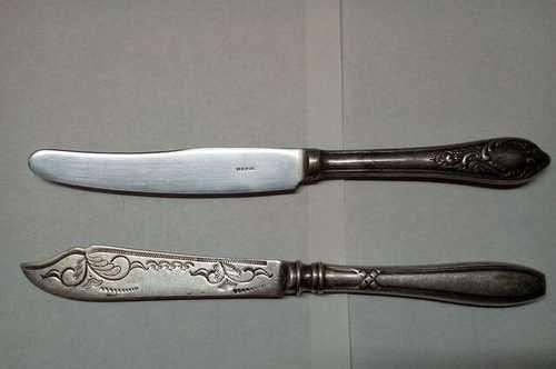 Нож,лопатка мельхиор серебро 19век Царь Россия