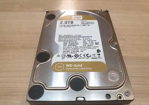 Жесткий диск wd gold 2tb