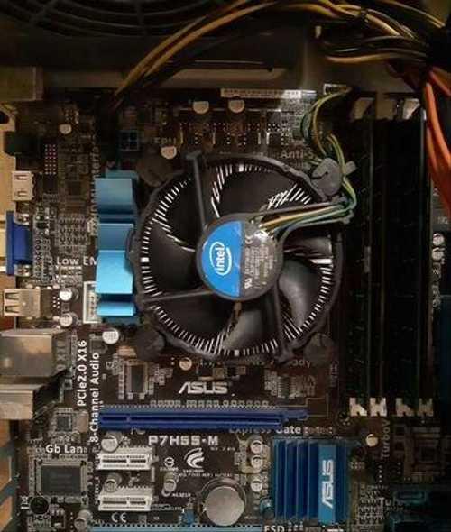 Связка Asus p7h55-m Intel Xeon X3430
