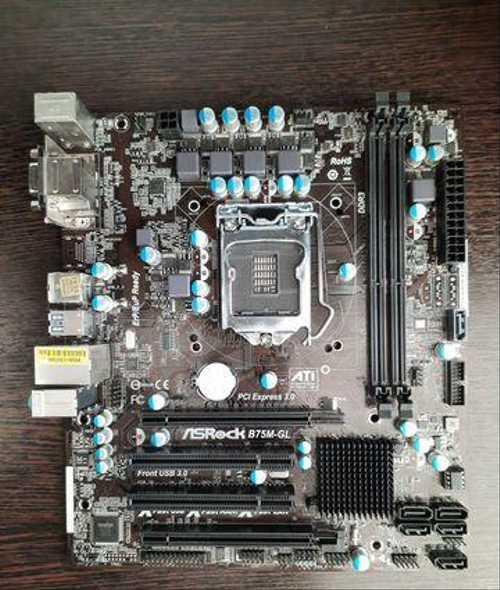 Материнская плата asrock B75M-GL