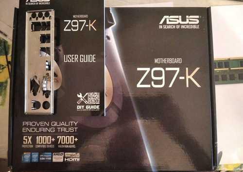 Asus z97-k/i5-4690k/16gb DDR3 1600