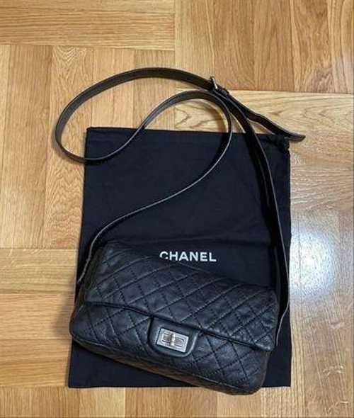 Chanel Caviar Flap, чёрная икра сумка