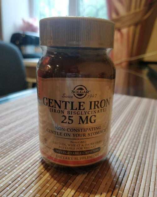 Витамины solgar gentle iron 25mg