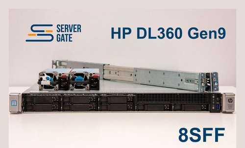 HP DL360 G9 2x E5-2680v3 160 GB
