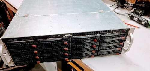 Сервер Supermicro 2хXeon, 8Gb RAM, 16xSAS/SATA