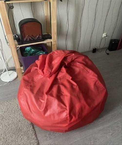 Кресло мешок большой красный