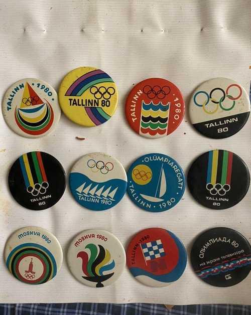Олимпийские значки 80 tallinn