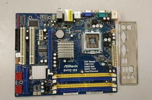 M/B Asrock G41C-GS, s775, G41, DDR3, DDR2