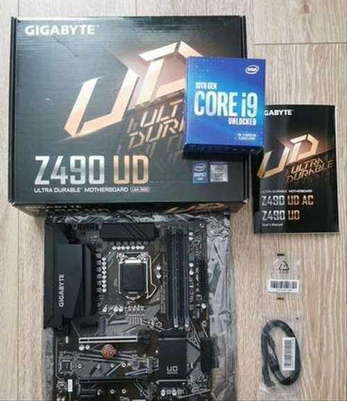 Топ комплект i9-10850k+Z490 Gigabyte