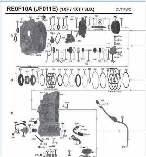 Гидравлическая схема вариатора jf011e