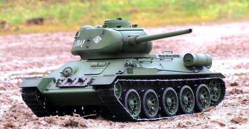 Танк на пульте управления Heng Long Russia T34-85