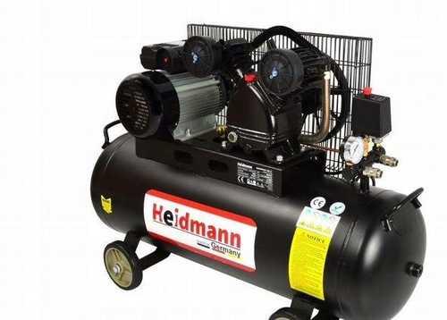 Воздушный компрессор heidman 100л 450л/мин