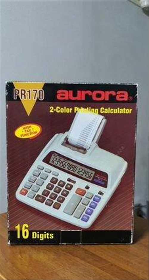 Калькулятор с принтером Aurora