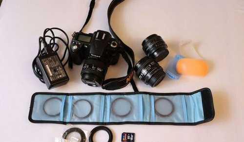 Nikon d90 +3 объектива и аксессуары
