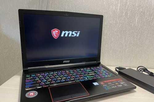Игровой ноутбук MSI GE63 Raider i7-8750H/GTX 1060