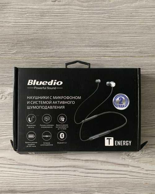 Наушники bluedio t energy черные