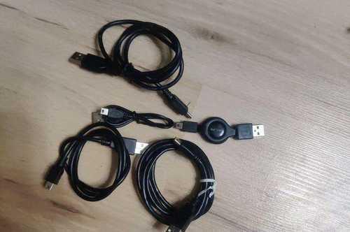 Кабели micro usb, mini USB, aux