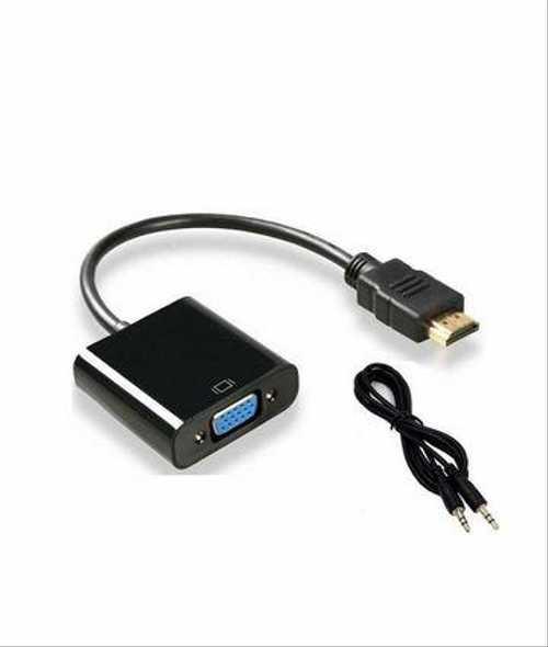 Переходник hdmi - VGA + Aux 0,1м чёрный (H116)