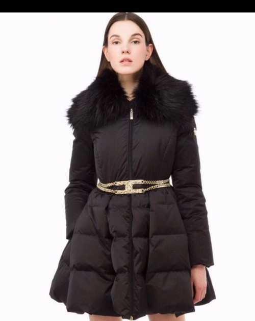 Пуховик с пышной юбкой elisabetta franchi
