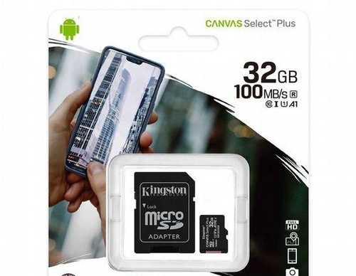 Kingston microsdhc 32GB Canvas Select Plus