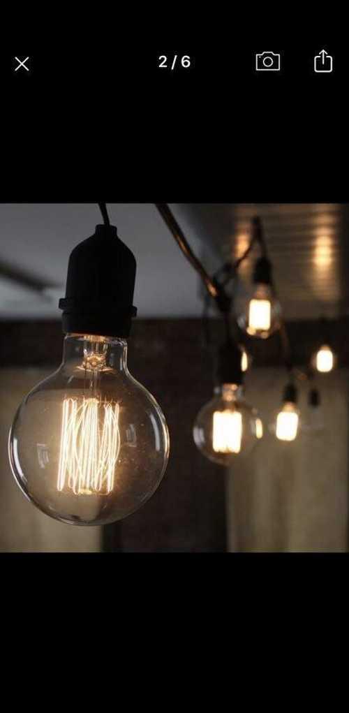 Лампа Edison + цоколь винтаж