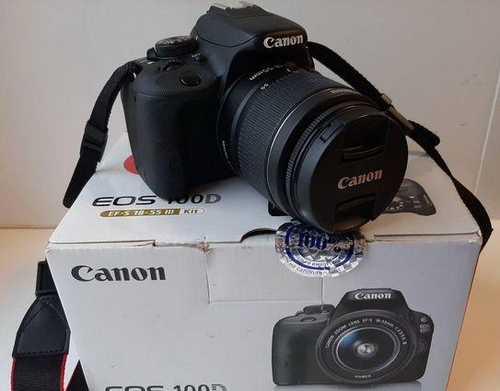 Зеркальный фотоаппарат Сanon 100D Kit 18-55mm