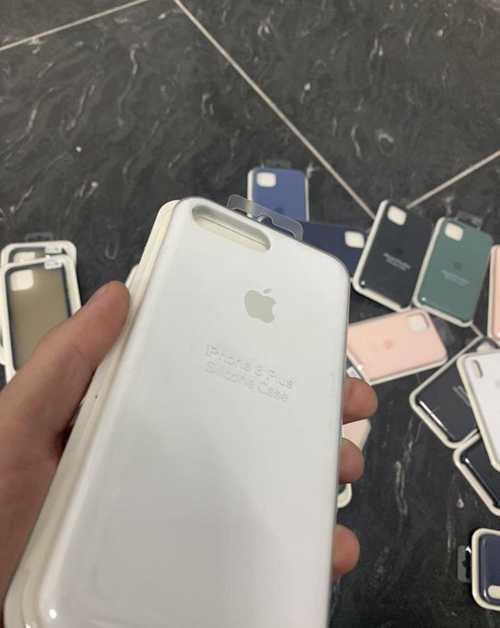 Чехол на iPhone 8 Plus Silicone Case White