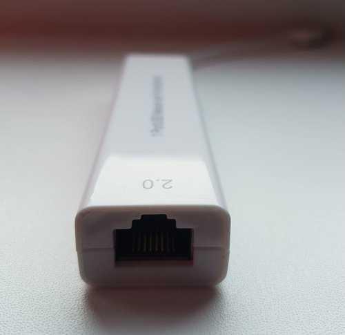 Сетевая карта USB Ethernet + USB хаб 3 порта