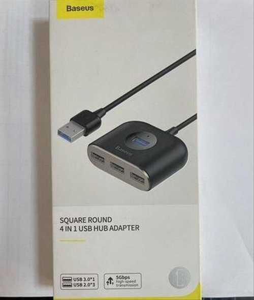 USB-концентратор Baseus Square Round (cahub-BY01)