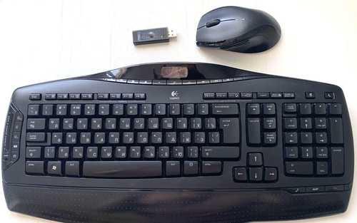 Беспроводная клавиатура и мышь logitech mx 3200