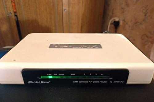 Wifi роутер TP-Link WR543G без антенны