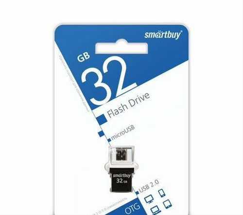 Флешка USB 2.0 32GB smartbuy OTG poko